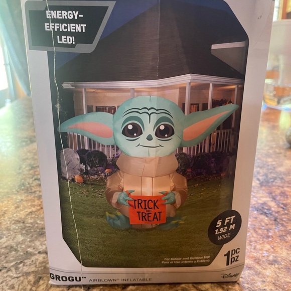 Disney | Other | Disney Grogu Inflatable With Trick Or Treat Sign ...